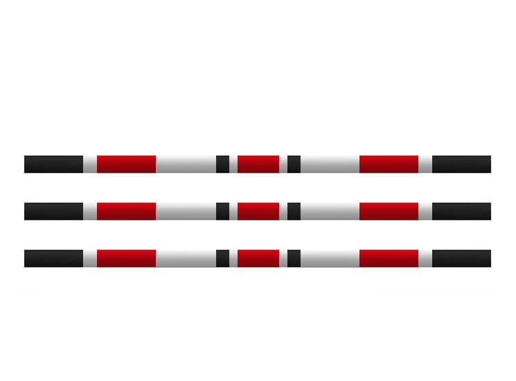 Hindernissen | Houten balken | rood - zwart | Bestel nu! | Rutjes ...